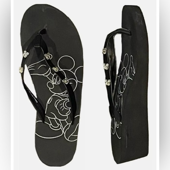 Disney | Shoes | Nwot Mickey Mouse Wedge Sandal | Poshmark